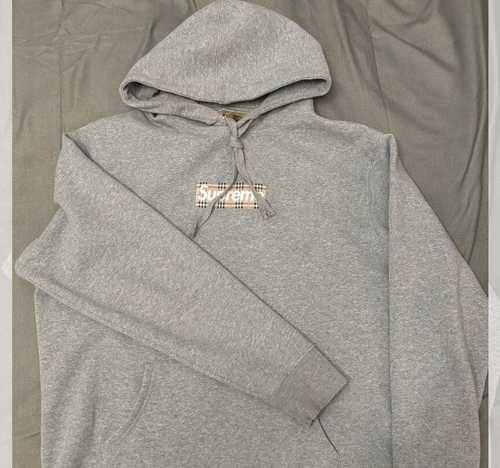 Толстовка Supreme x Burberry Box Logo Hooded