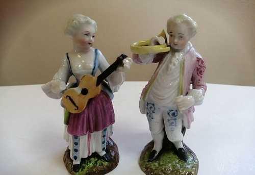 Фарфоровая статуэтка «Пара музыкантов». Англия