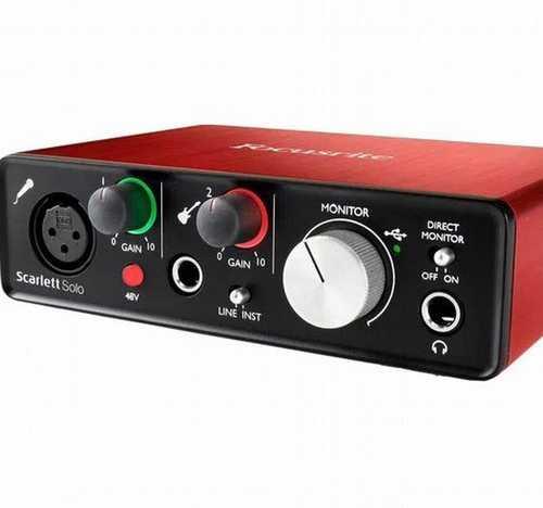 Звуковая карта focusrite scarlett solo 2nd gen