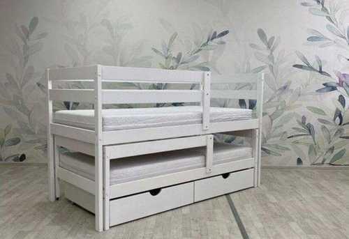 Кровать двухъярусная детская (выкатная)