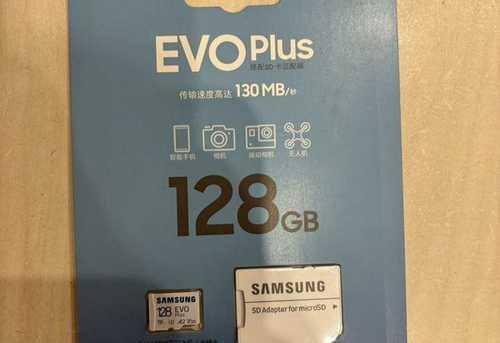 Карта памяти Samsung EVO Plus microsdxc 128 гб