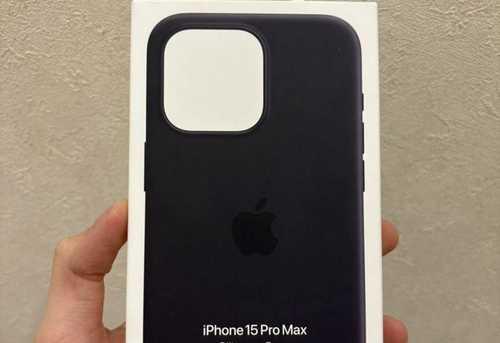 Silicone Case iPhone 15 pro max Black