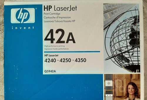 Картридж HP 42А LazerJet Q5942A оригинал