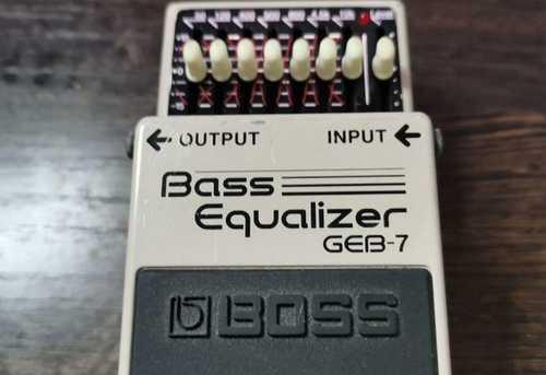 Эквалайзер для бас-гитары boss GEB-7