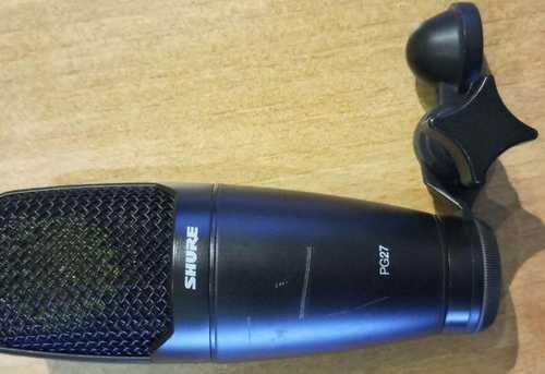 Студийный конденсаторный микрофон Shure PG 27