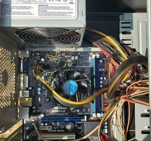 Комплект i3 530, ASRock H55M-LE, 2gb ram