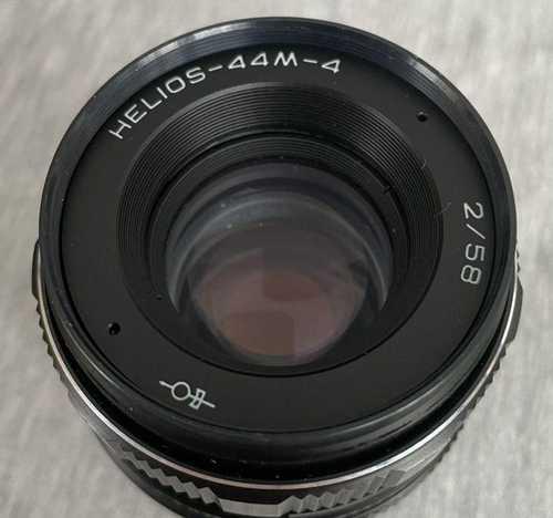 Объектив Helios 44m 4 с переходником на Fujifilm