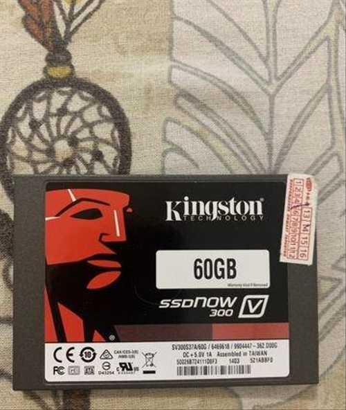 Ssd накопитель Kingston v300 60gb