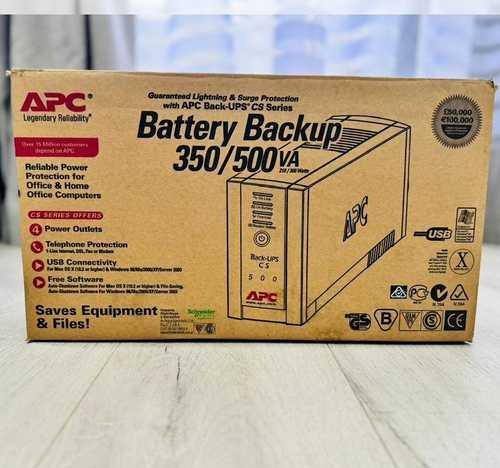 Новый Ибп APC Back-Ups Bk500EI