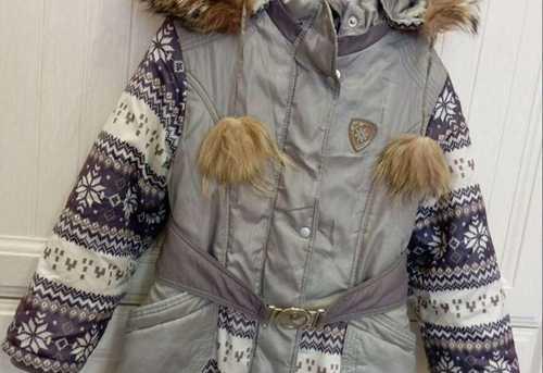 Пальто зимнее для девочки 116