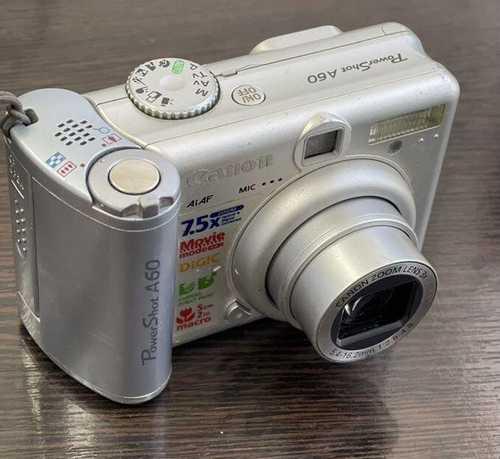 Фотоаппарат Canon powershot A60 на запчасти