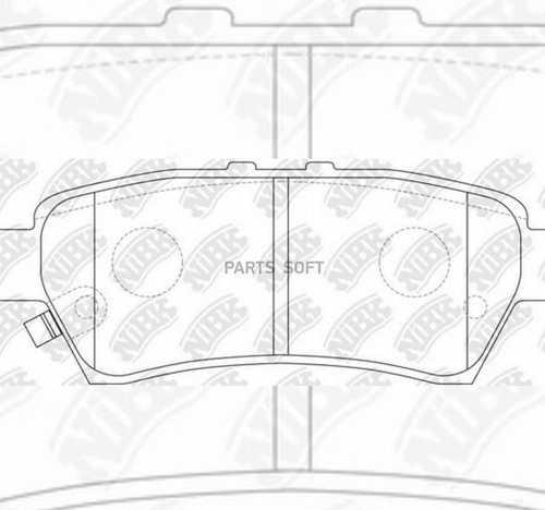 Nibk PN0430 Колодки торм.зад