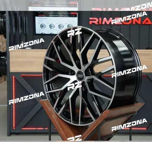 Литые диски в стиле Audi R22 5x112 hgh. Примерка