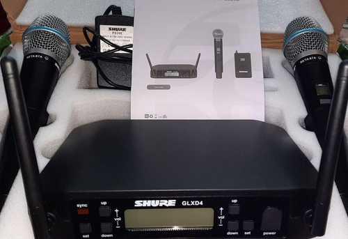 Микрофоны Shure Beta 87A 2шт Вокальные Радио с Док