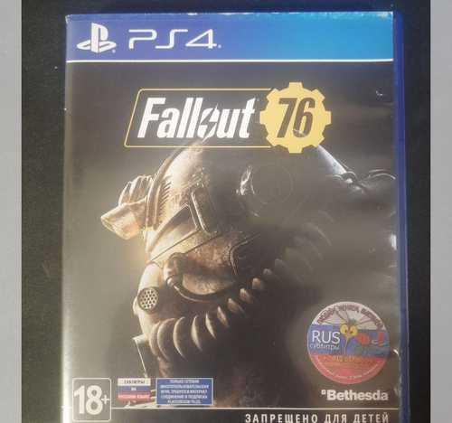 Диск для ps4 Fallout 76