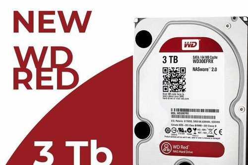 Жесткий диск WD Red 3Tb (WD30efrx). Новый