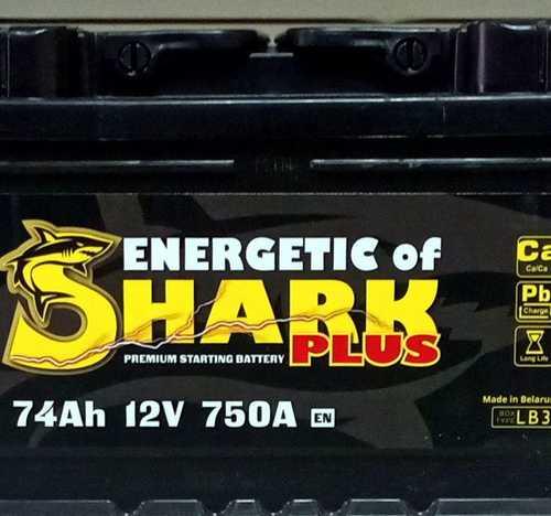 Аккумулятор Energetic Of Shark Plus 74ah 750a (низ