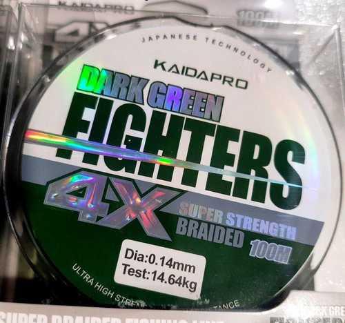 Плетеный шнур Kaida Dark Green Fighters 4X