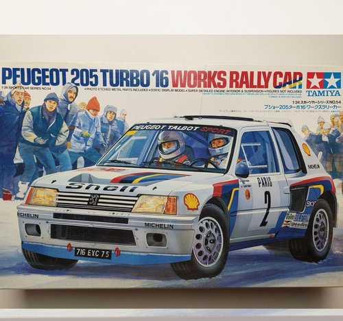 Сборная модель 1/24 Tamiya Peugeot 205 Turbo 16