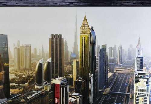 Картина авторская "Пыльное утро" Дубай