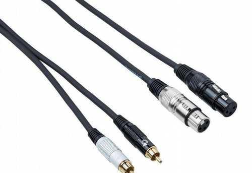 Кабель межблочный 2XLR-2RCA Bespeco EAY2F2R500 5 m