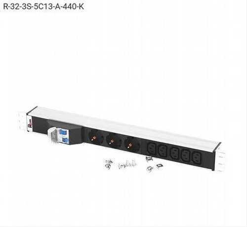 Блок розеток цмо Rem-32, 1U, R-32-3S-5C13-A-440-K