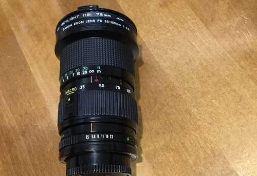 Canon zoom Lens FD 35-105 f 1:3,5