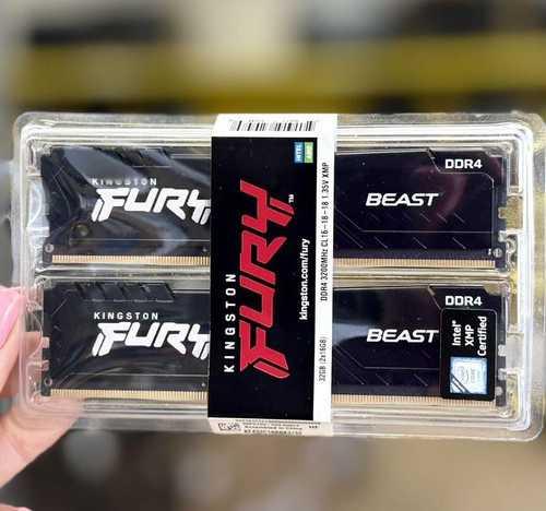 DDR4 32Gb (2*16Gb) Kingston Fury 3200Mhz