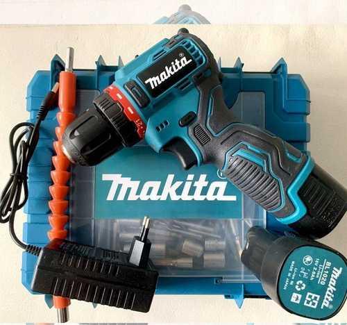 Шуруповёрт с набором Makita 18 вольт бесщеточный