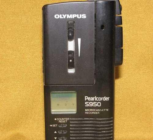 Диктофон Olympus кассетный Полностью рабочий