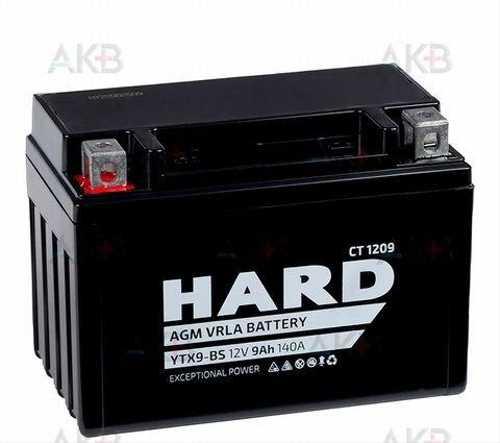 Аккумулятор для мотоцикла hard YTX9-BS 12V 9Ah 140