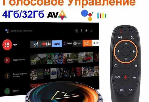 Смарт приставка 4К Vontar W2, 4/32 Android TV 11