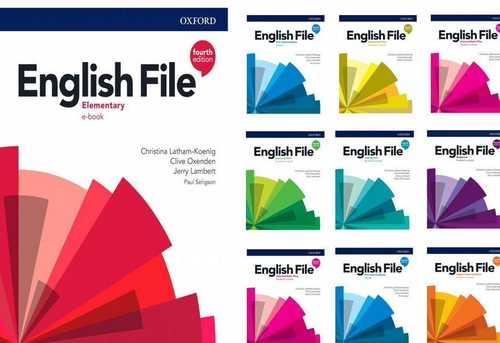 English File 4ed все уровни (elementary) 3 книги