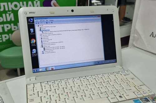 Ноутбук msi u100 2/160gb компактный