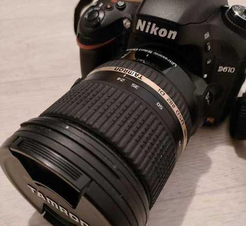Nikon d610 + tamron sp 24-70mm f/2.8