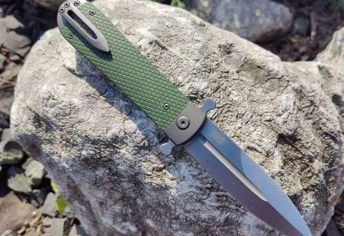 Нож складной Adimanti Sam зеленый от Ганзо