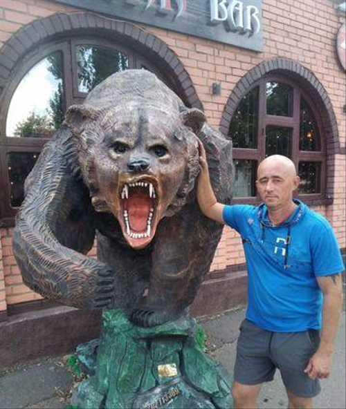 Скульптура медведь "Боевая Русь"