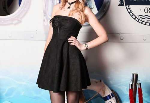 Платье тюльпан черное 42р на корпоратив