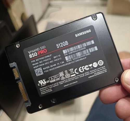 Ssd samsung 850 pro 512gb