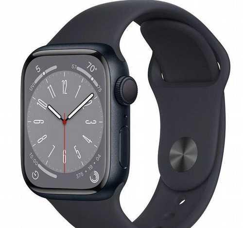 Apple Watch Series 8 45mm Sport Band Midnight S/M