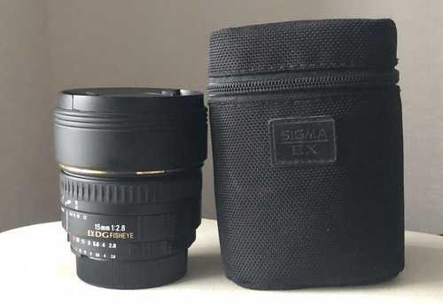 Объектив Sigma 15mm F2.8 EX DG Fisheye для Nikon