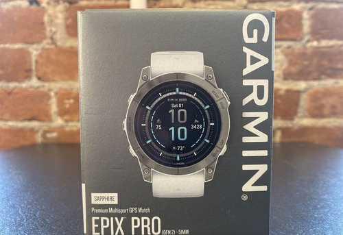 Garmin Epix Pro (Gen 2) Sapph 51mm Titan DLC White