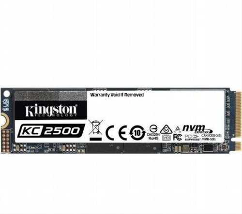 Новый SSD nvme Kingston KC2500 1TB 3500/3000мб/с