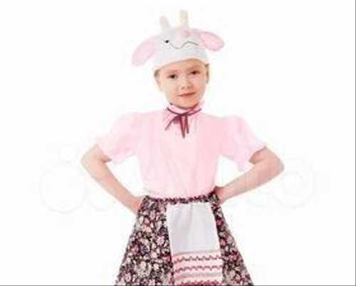 Карнавальный набор «Козочка», юбка с фартуком, шапка, р. 32