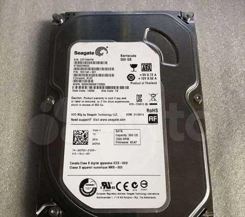 Hdd 500 gb Seagate тревога