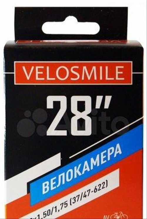 Камера VeloSmile 28х1,50/1,75 (37/47-622) AV для в