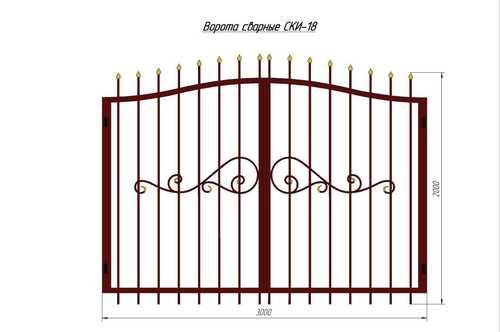 Ворота сварные ски-18