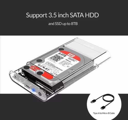 Orico HDD чехол 3.5 USB3.0 для sata3.0