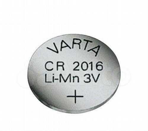 Батарейка varta CR2016 литиевая CR2016 3V 1 шт