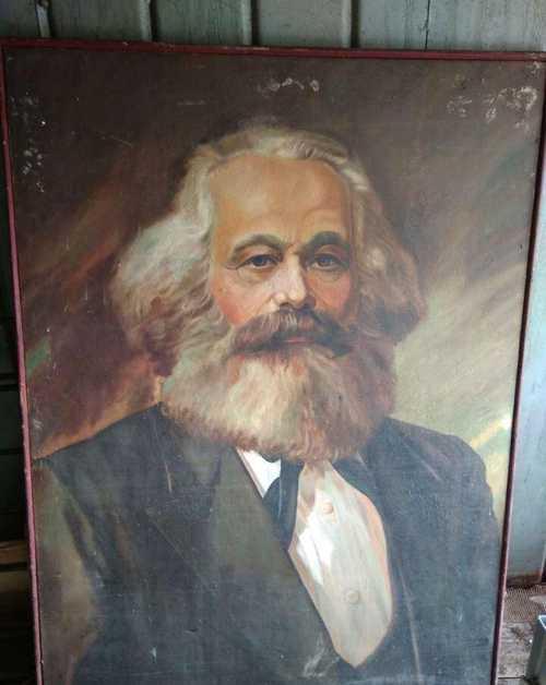 Картина маслом Карла Маркса